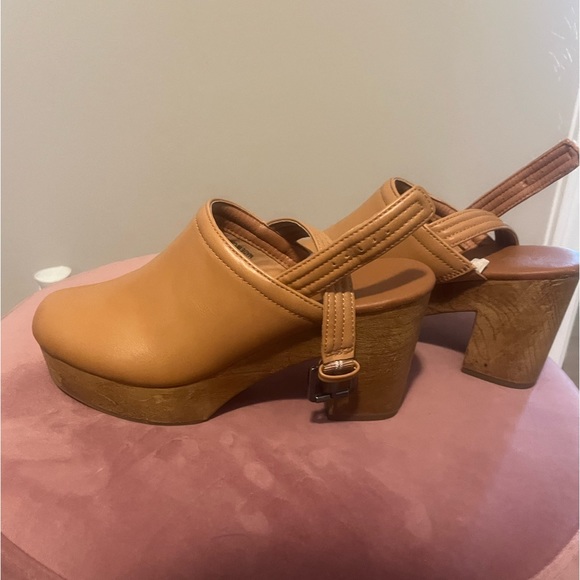 Target | Shoes | Tan 4 Inch Chunky Heels From Target | Poshmark